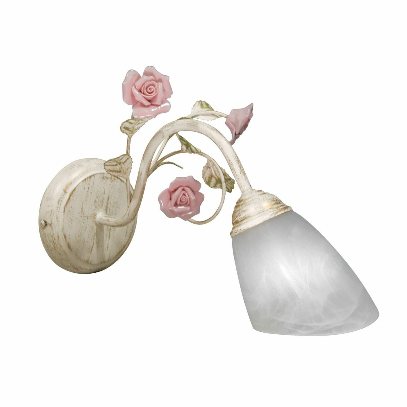 Бра настенные плафон с листочками и цветами флористика Петрасвет Россия S2340-1