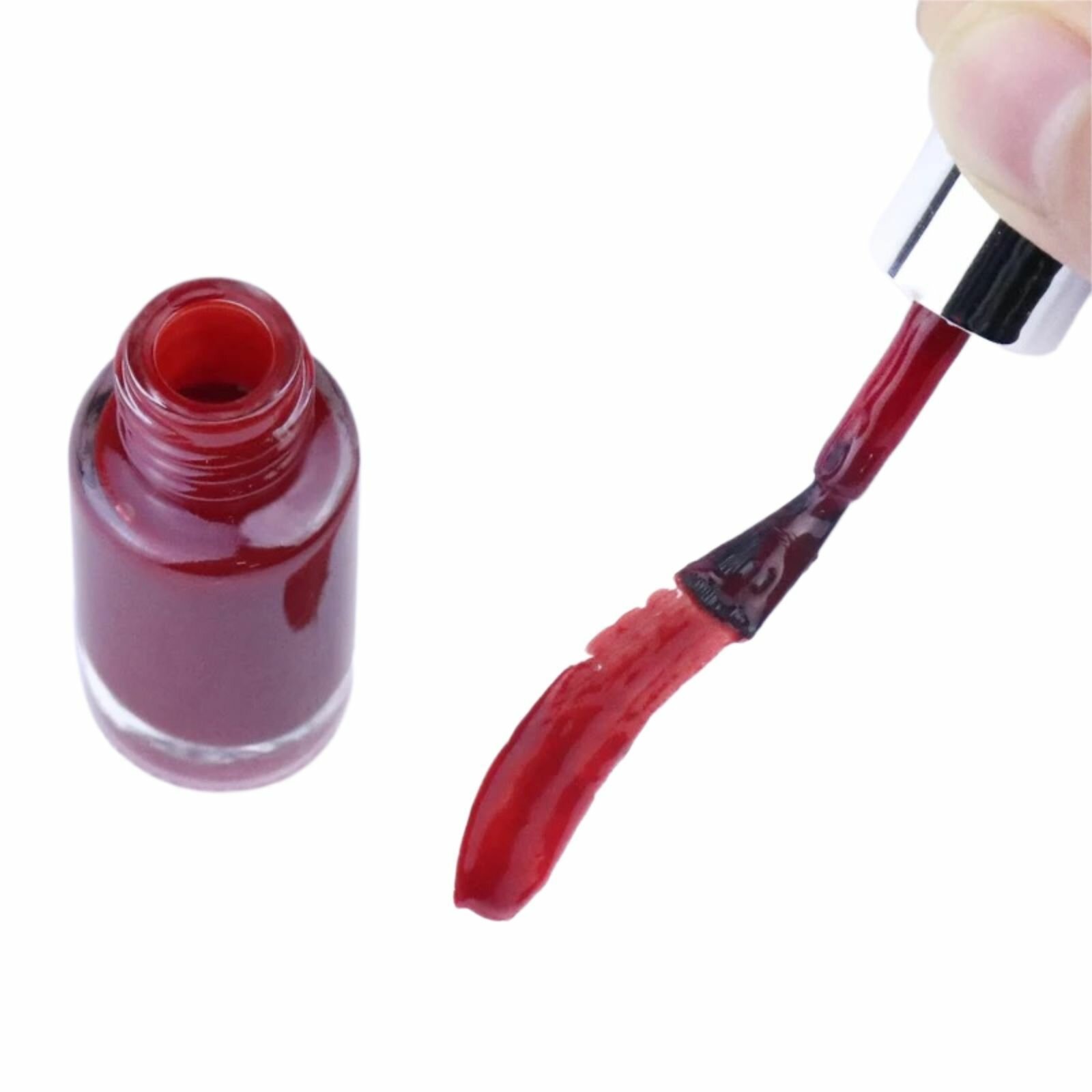 Цветная Эмаль-лак для зубов красная 5 мл