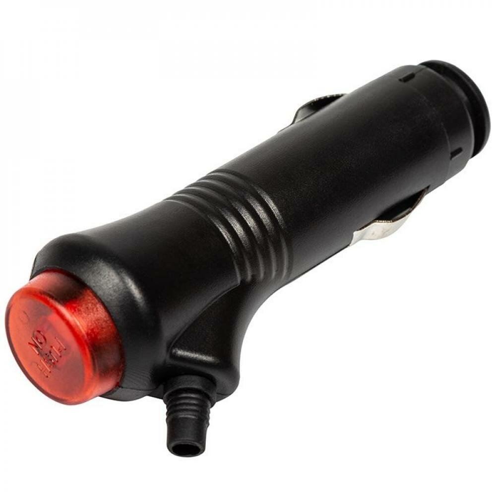 Штекер автоприкуривателя с кнопкой I=3А , REXANT