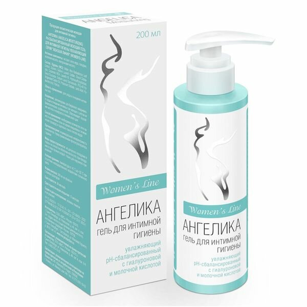 Гель для интимной гигиены рН-сбалансированный увлажняющий Женская линия Ангелика фл. 200мл