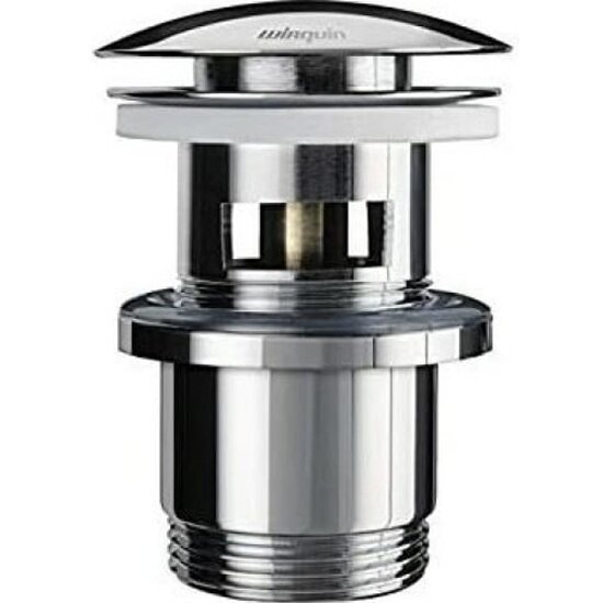 Выпуск Wirquin Quick Clac, 1 1/4", укороченная корпусная гайка, крышка d 63 мм, с переливом, хром