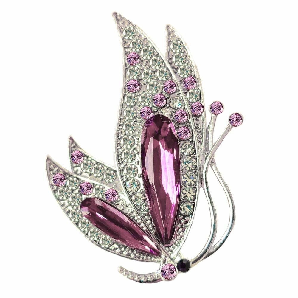 Брошь, хрусталь, стразы