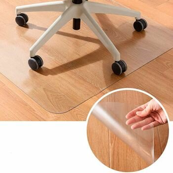 Коврик защитный под компьютерное кресло 'Жидкое стекло' 70х75 см х 1,5 мм (прозрачный)