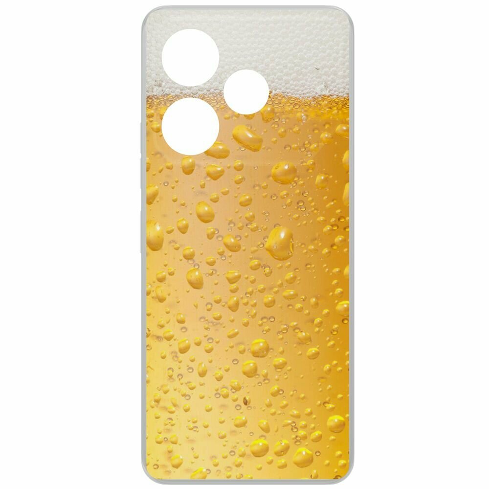 Чехол-накладка Krutoff Clear Case Пенное для TECNO Pova 6, с рисунком, термопластичный полиуретан (TPU)