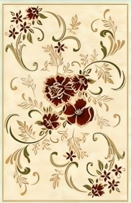 Ковёр 40122 Ноктюрн цветы 0.8х1.5