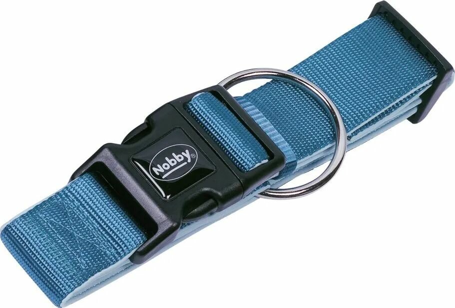 Nobby Ошейник Classic Preno Extra для собак, нейлон, голубой, 38-40 мм, 40-55 см, 1 шт