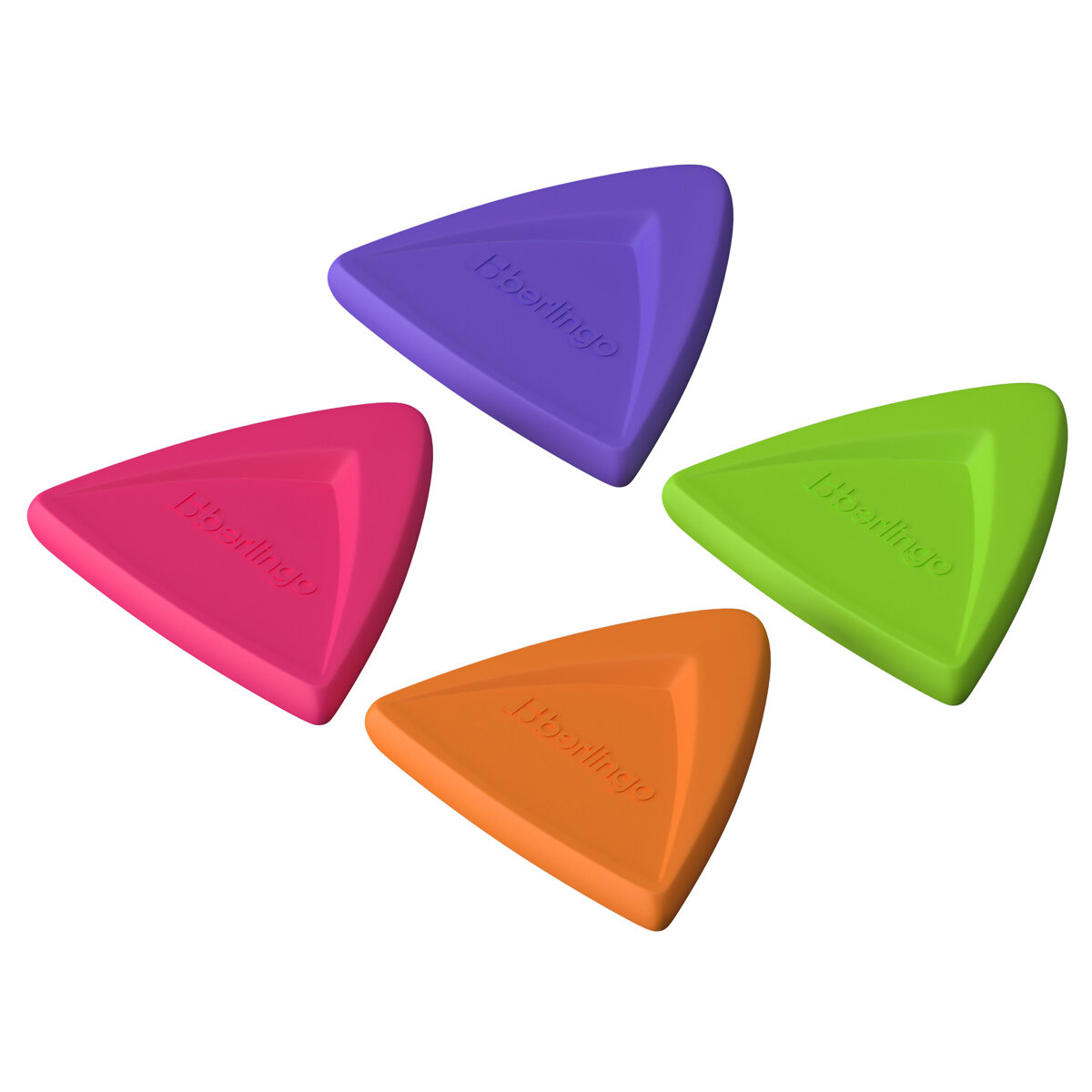 Комплект 36 шт, Ластик Berlingo "Arrow", треугольный, термопластичная резина, 40*35*10мм