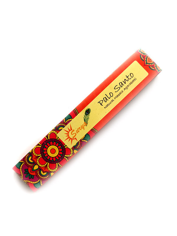 PALO SANTO Natural Masala Agarabatti, Surya (пало санто натуральные масала благовония, Сурья), уп. 15 г.