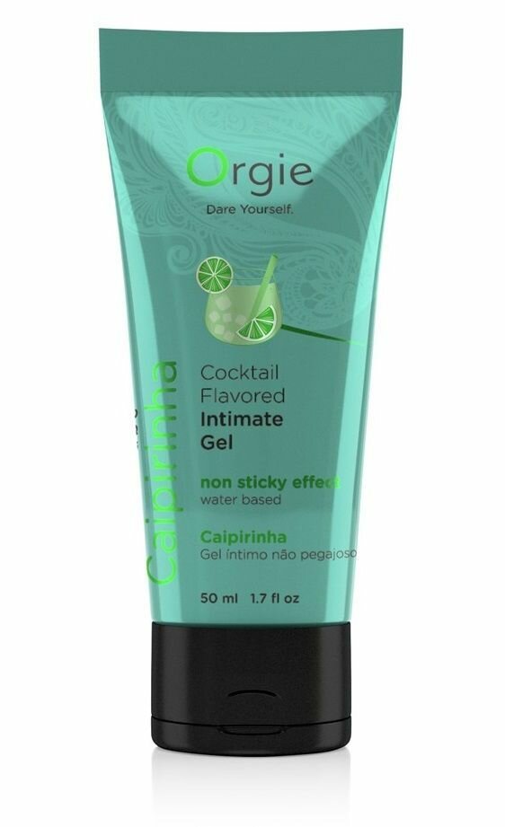 Глотать вкусно! Съедобный интимный гель Orgie Lube Tube Cocktail Caipirinha - 50 мл, Caipirinha - 50 мл, лубрикант для орального секса, смазка для минета, ORGIE, Португалия