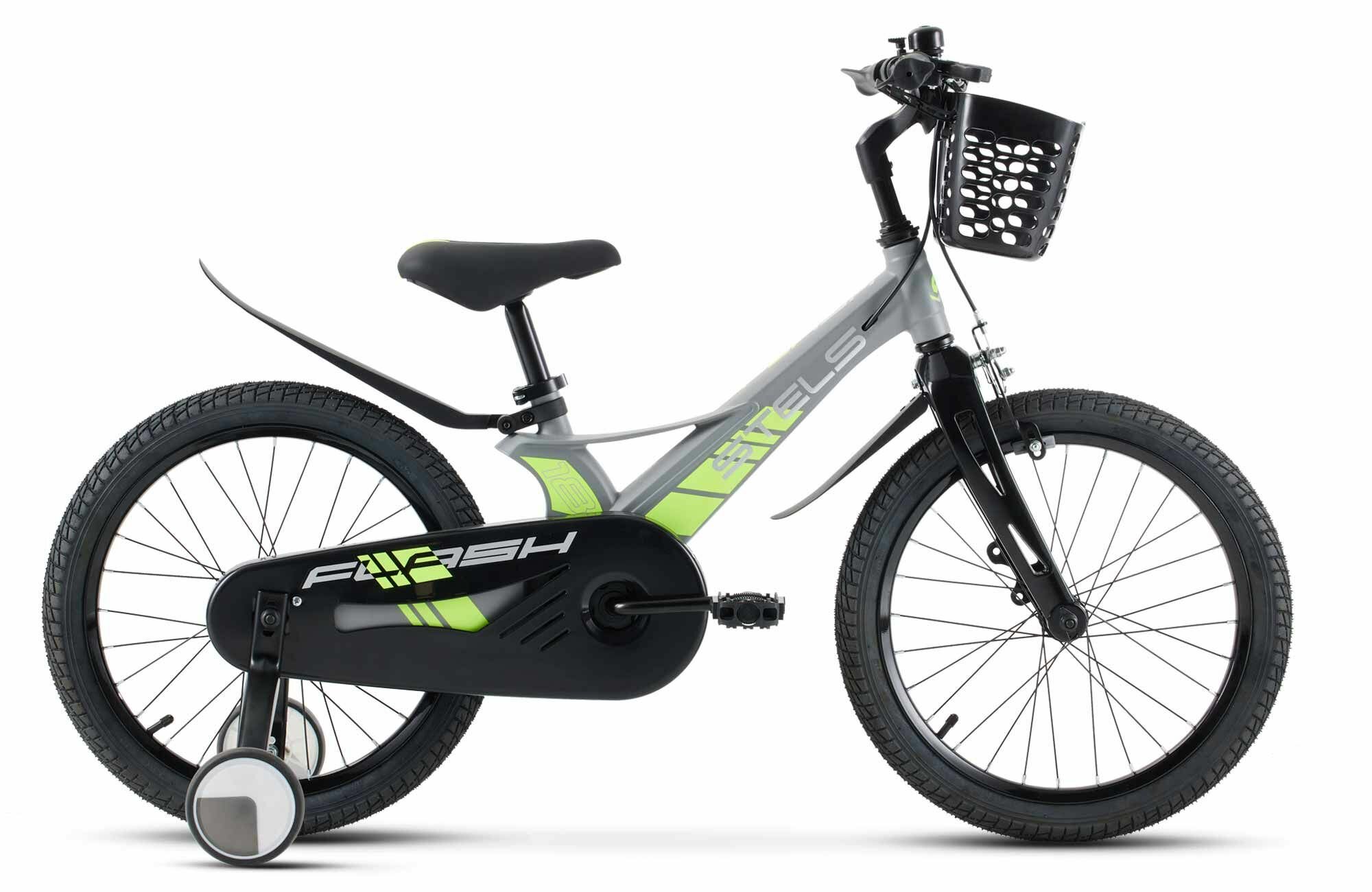 Детский велосипед Флеш KR 18" Z010 9.1" Серый