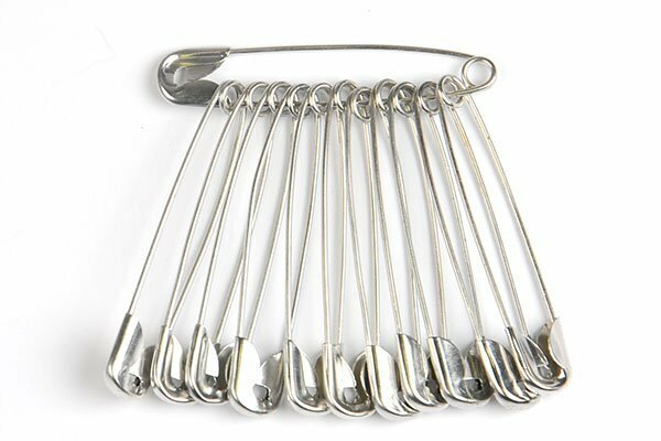 Булавки английские 45мм цв. никель упак. 432 шт