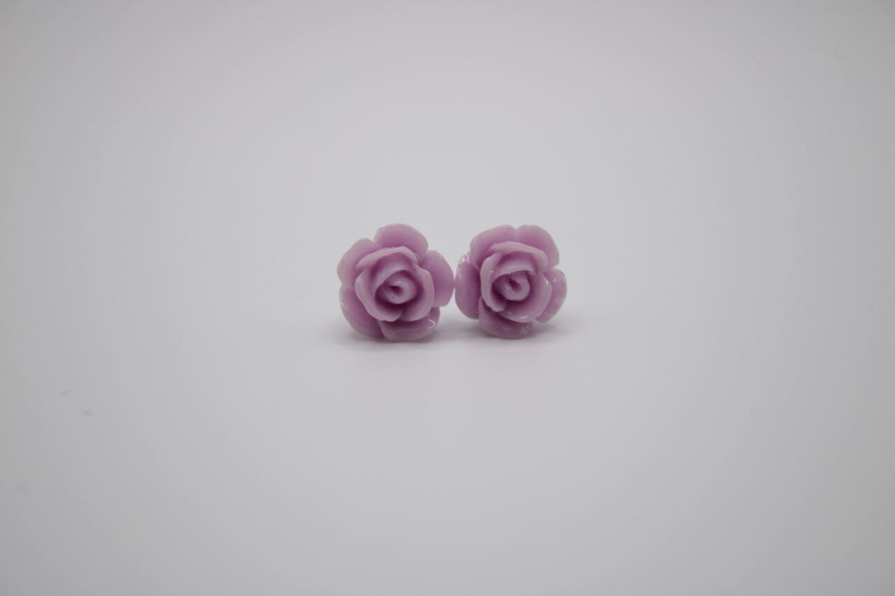 Серьги пусеты, акрил