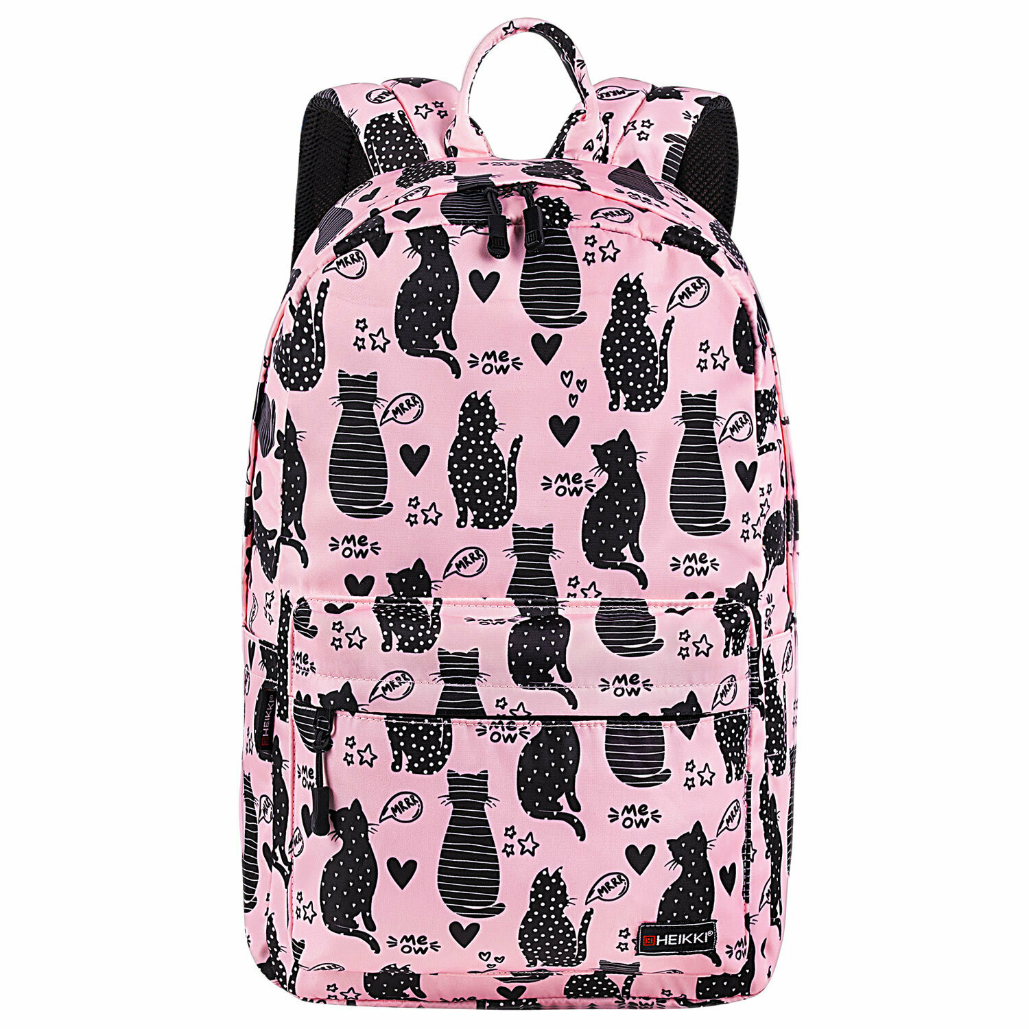 Рюкзак HEIKKI DREAM (хейки) универсальный, с карманом для ноутбука, эргономичный, Cats, 42х26х14 см, 272528