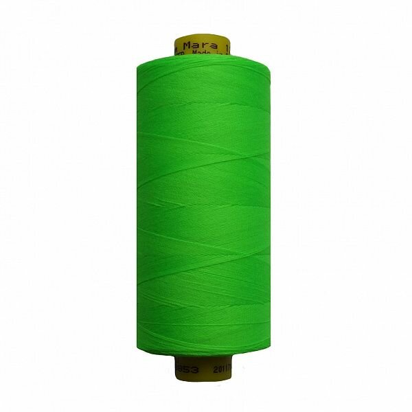 Нитки GUTERMANN 3853 Флуо зеленый, летняя листва - 4 катушки по 1000м