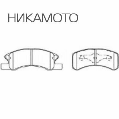 AIKO PF6428 Колодки тормозные DAIHATSU Mira, Move, Tanto, Opti / MITSUBISHI Minica, eK-series / NISSAN Clipper, Otti / TOYOTA Pixis / SUBARU Pleo, Stella (1999-) передние