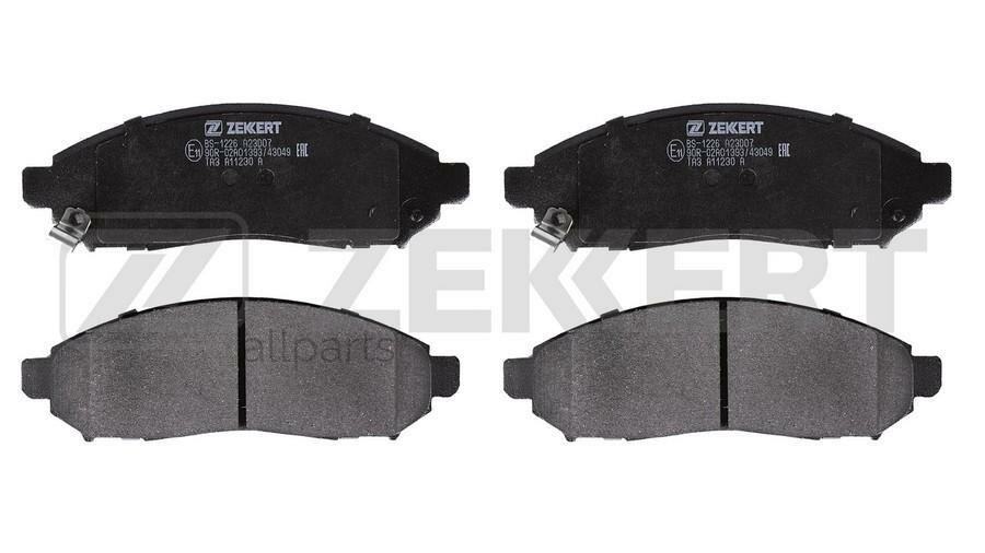 ZEKKERT BS-1226 Колодки торм. диск. передн. Nissan Murano (Z50) 03- Navara (D40) 05- Pathfinder (R51) 05-
