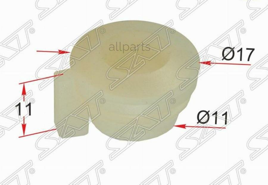 SAT ST-M12326 Клипса крепления бокового стекла LAND ROVER (Продажа по 10шт)