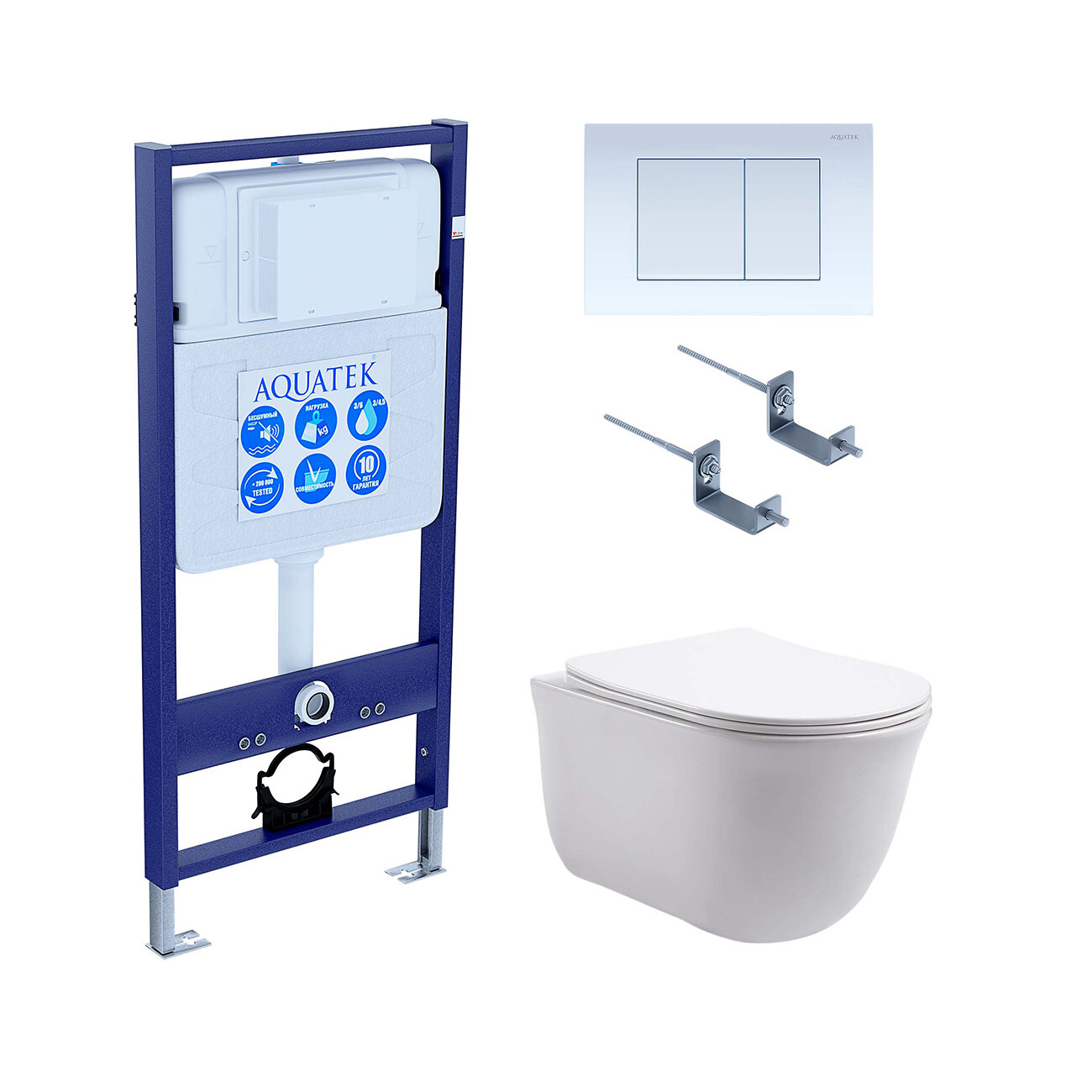 Унитаз с инсталляцией Акватек Классик Set 009 4в1