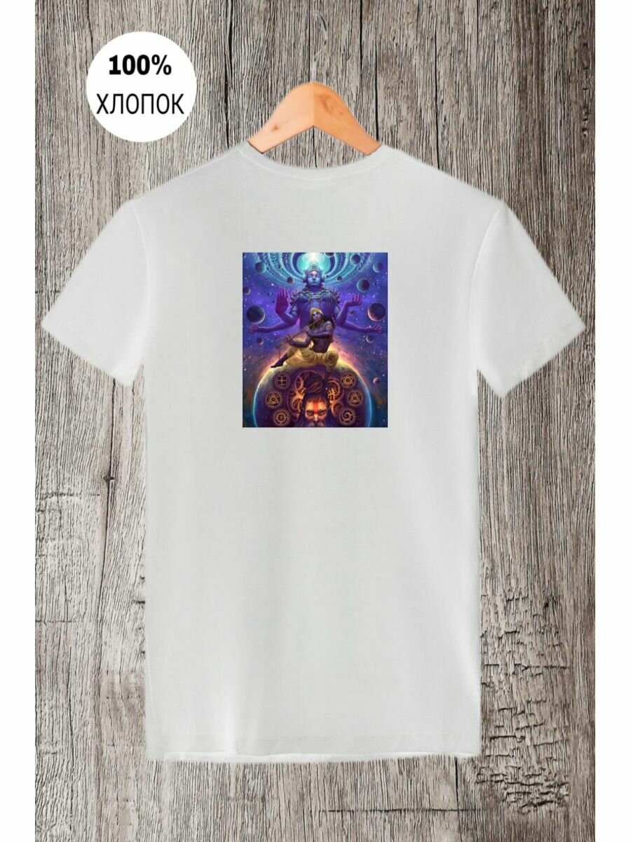 Футболка тримурти божество идуистский бог