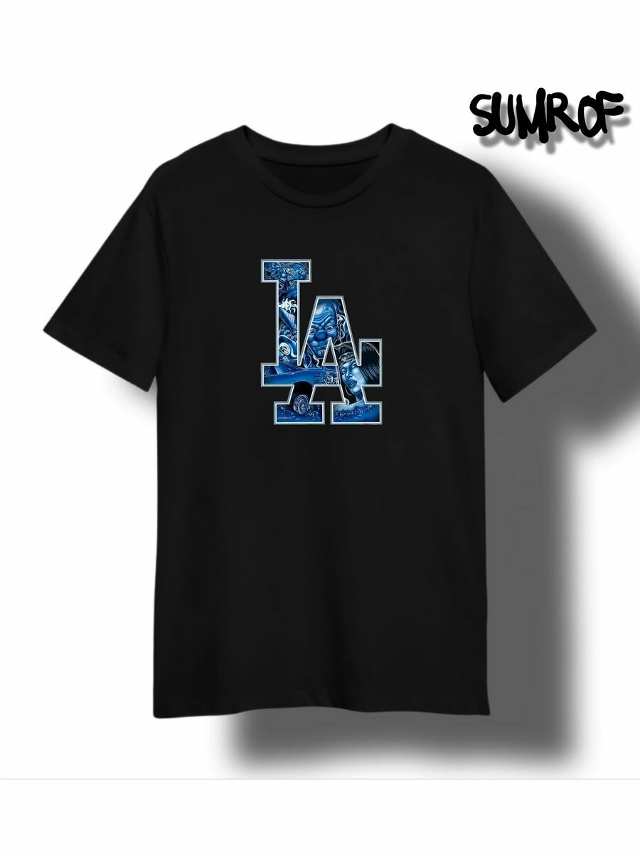 Футболка с надписью los angeles лос анжелес