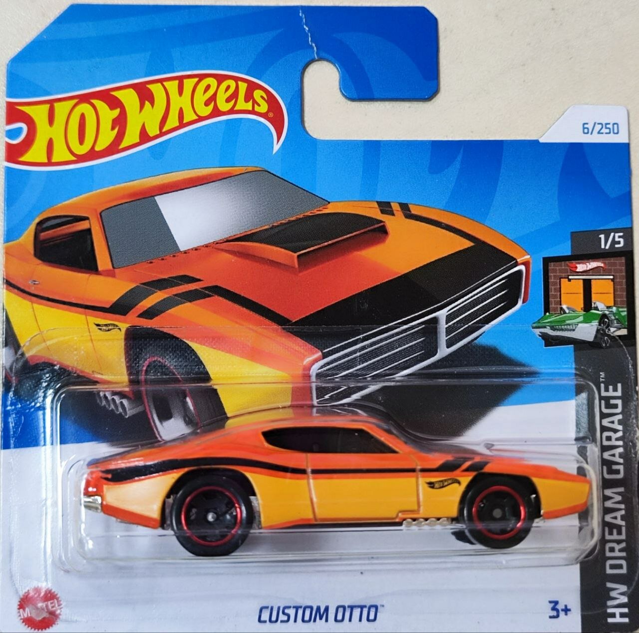 Hot Wheels Машинка базовой коллекции CUSTOM OTTO оранжевая 5785/HTB49