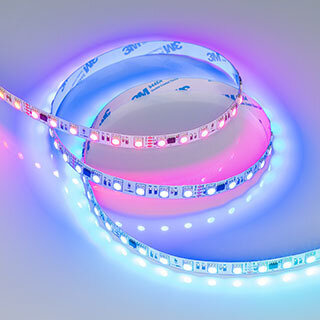 037869 Лента DMX-B72-10mm 24V RGB-PX6 (16 W/m, IP20, 5060, 5m) (Arlight, -)