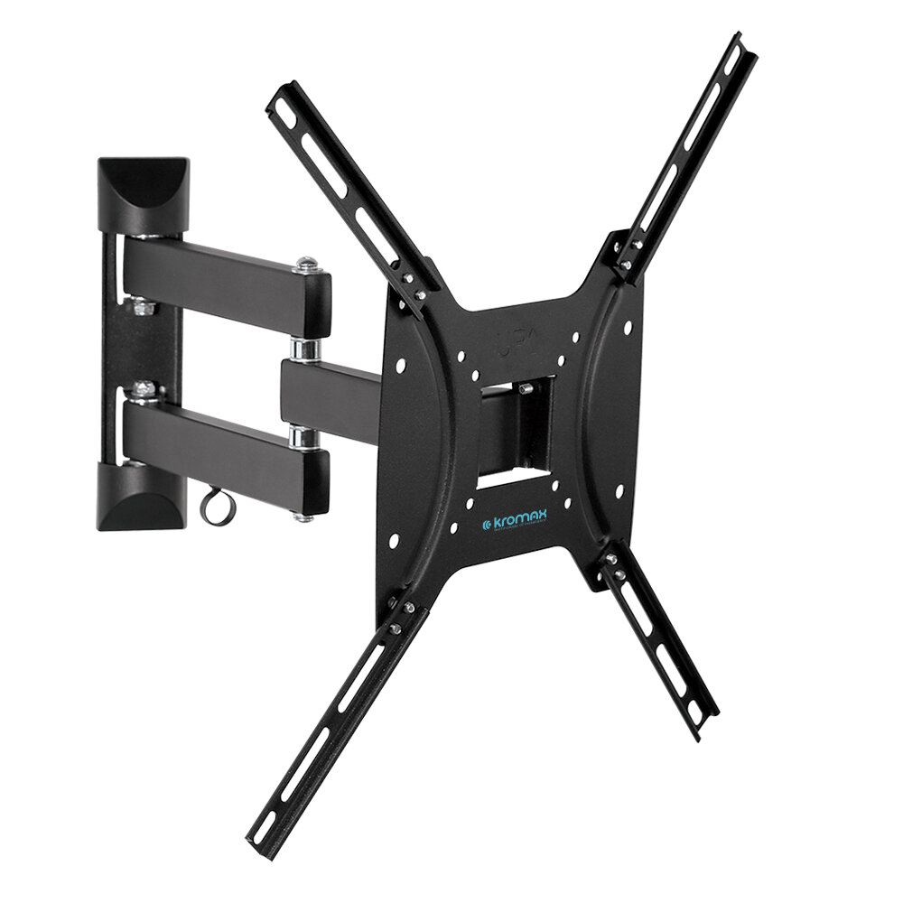 Кронштейн настенный KROMAX OPTIMA-404, 15"-55", поворотный, max 35кг, черный