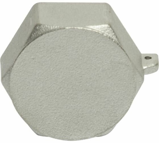 Заглушка VRT 1/2", внутренняя, с контрольным отверстием, никель 1910-000015 503080