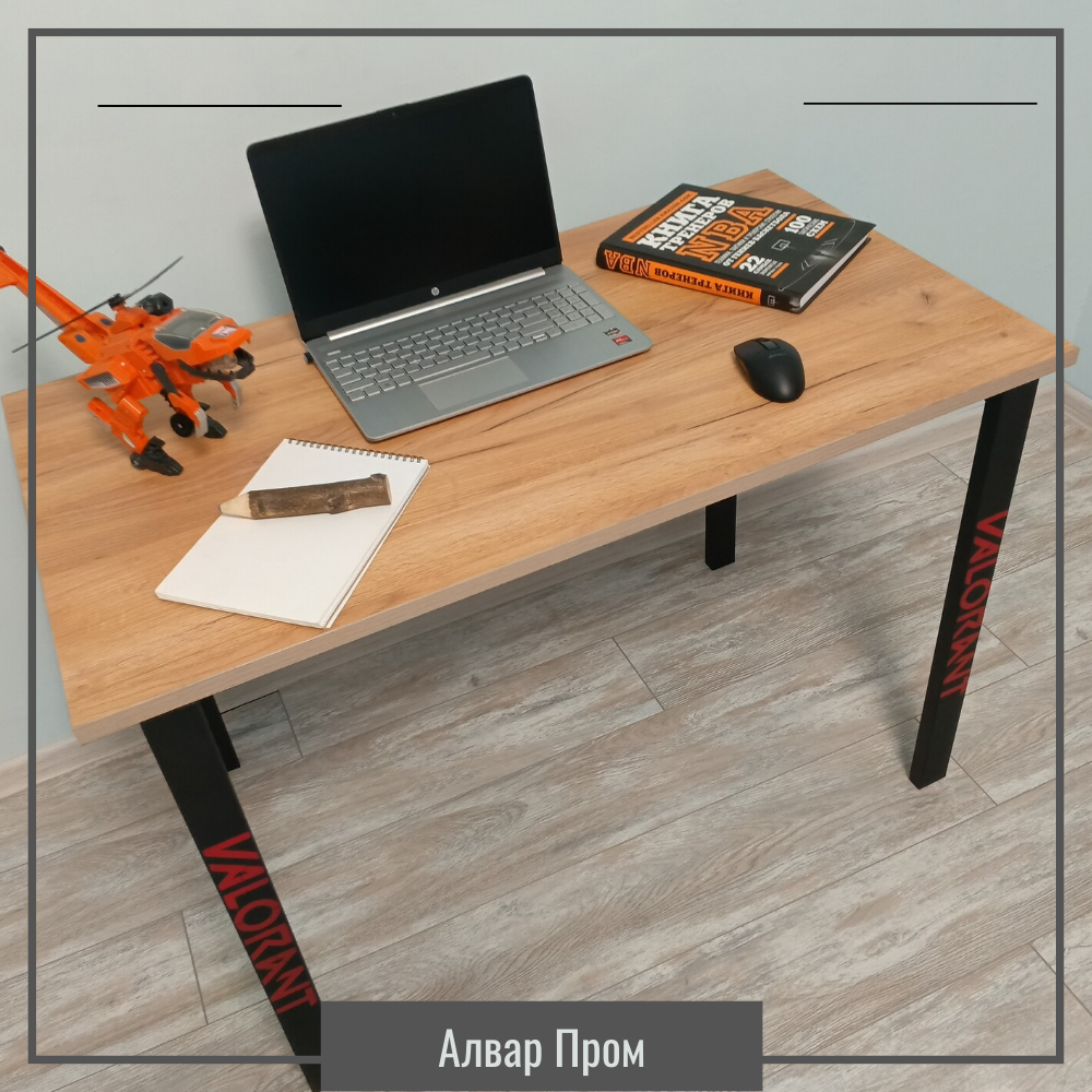 Стол письменный компьютерный в стиле VALORANT 110х60х73 см