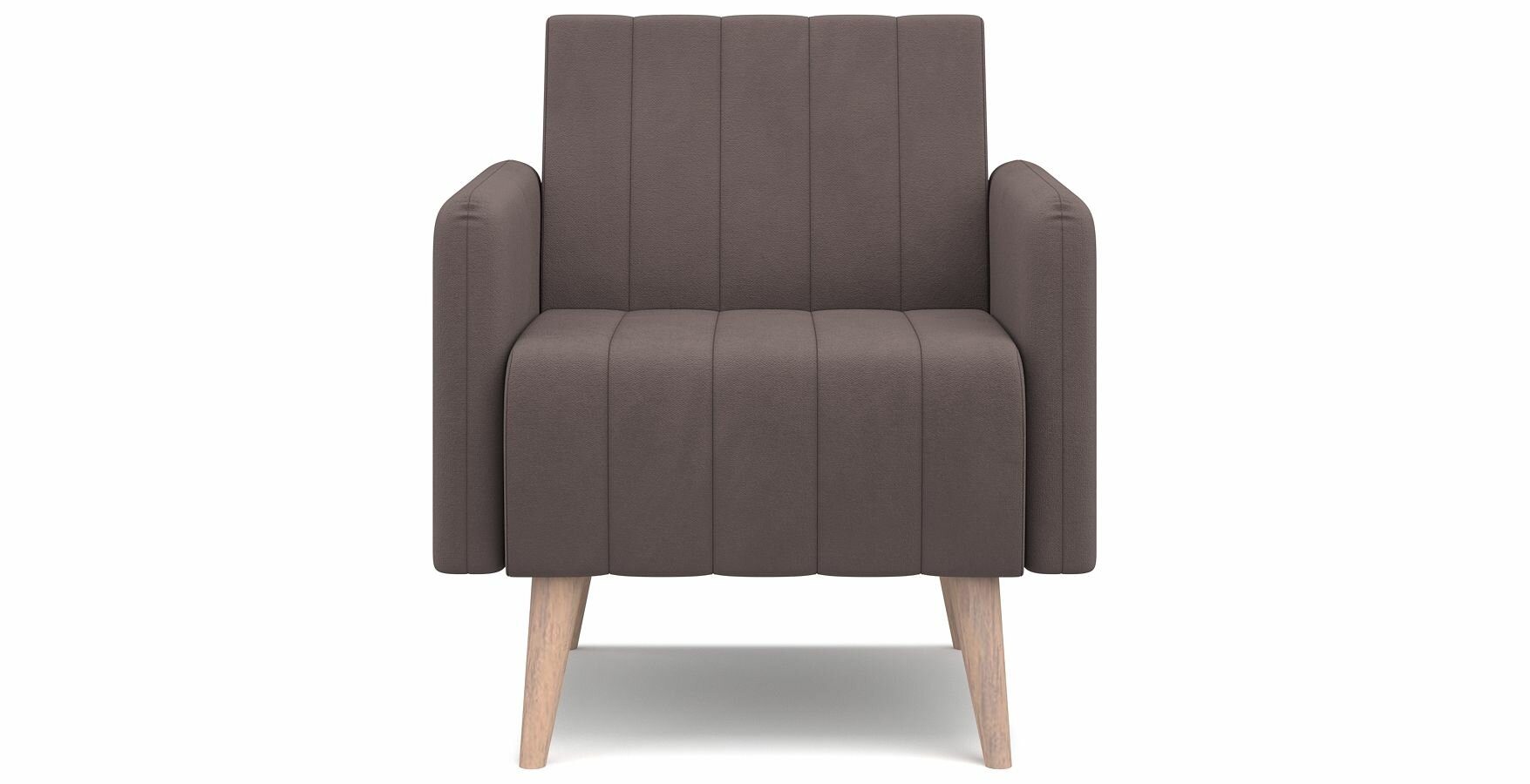 Кресло PUSHE Норман 2 с подлокотниками, нераскладное, для кухни, прихожей, балкона, детской, коричневый Balance 235