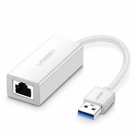 Адаптер UGREEN CR111 (20255) USB 3.0 Gigabit Ethernet Adapter. Цвет: белый.