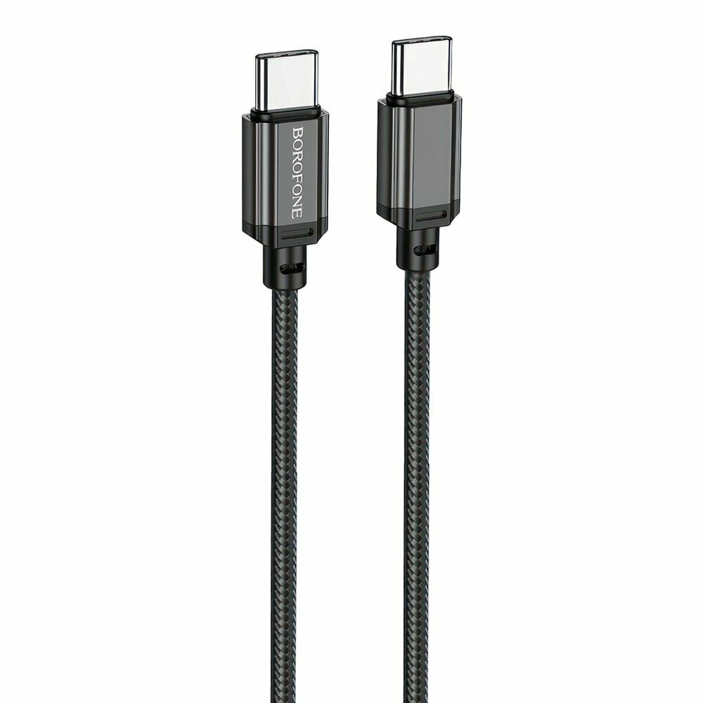 USB-C кабель BOROFONE BX87 Sharp Type-C, 60W, 1м, PVC (черный)