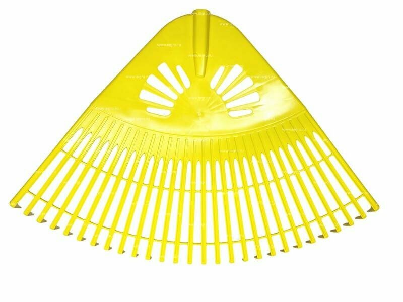 Грабли веерные пластин. 28 зуб. Пластмассовые 73*48см без черенка / 10/ИА