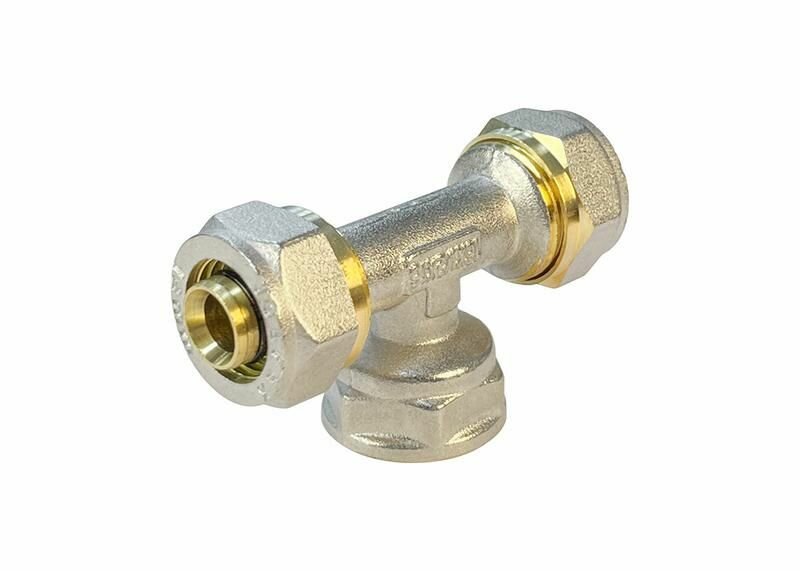 Тройник обжимной с переходом на ВР 20х3/4х20дюйм (100/5) VALFEX VF.332. N.203420