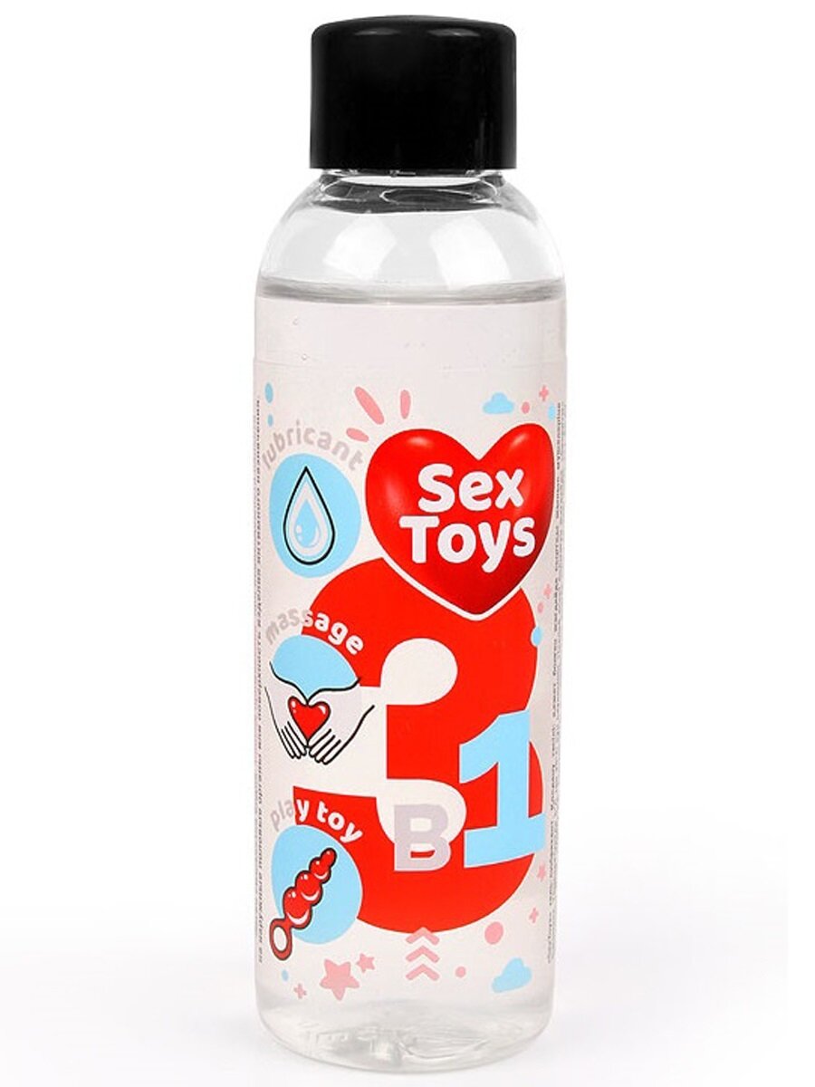Универсальный гель-лубрикант "SEX-TOYS" 3 в 1, смазка 75мл