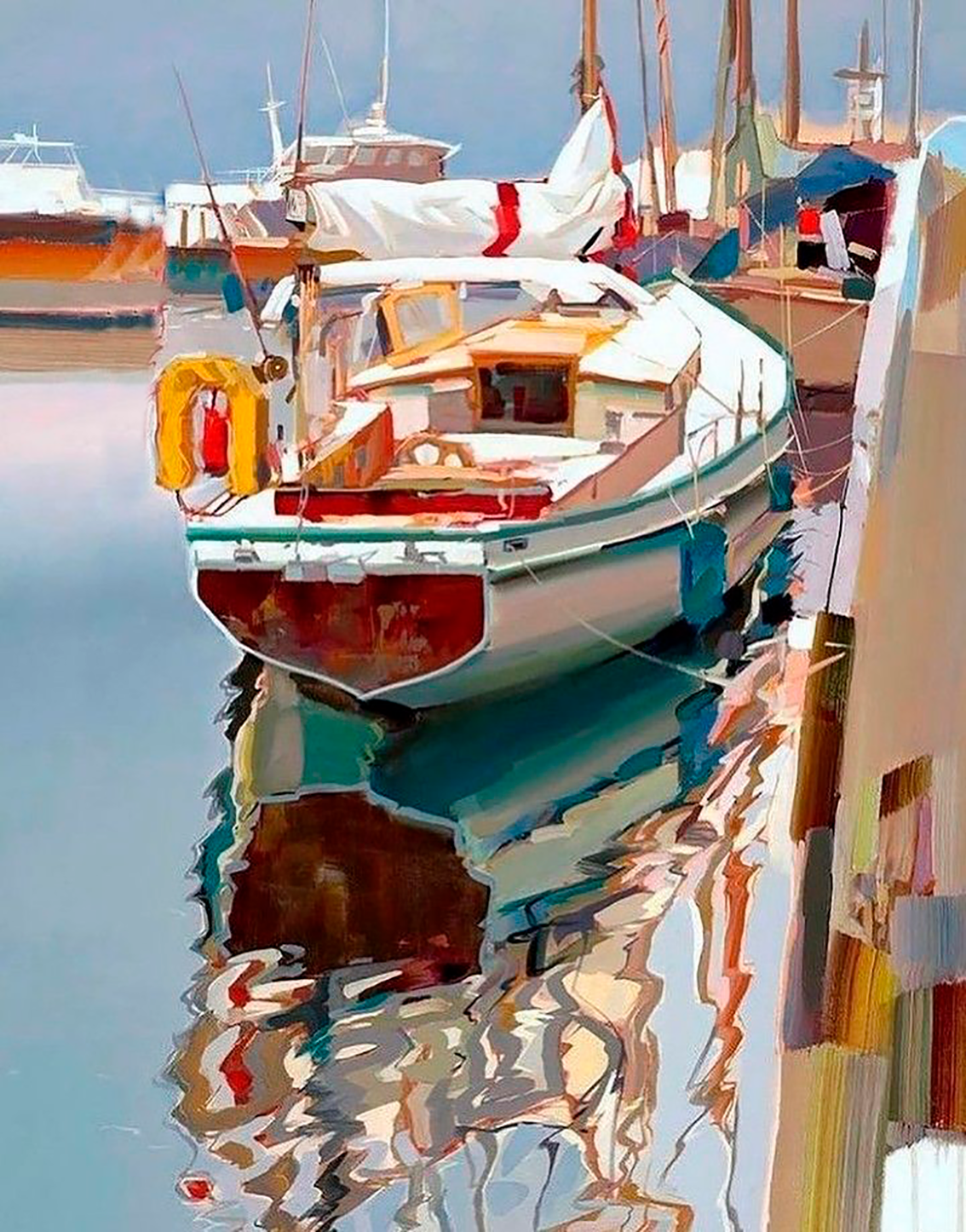 Картина по номерам "Яхта" 40х50 см, хлопковый холст на подрамнике, акрил, АртТойс