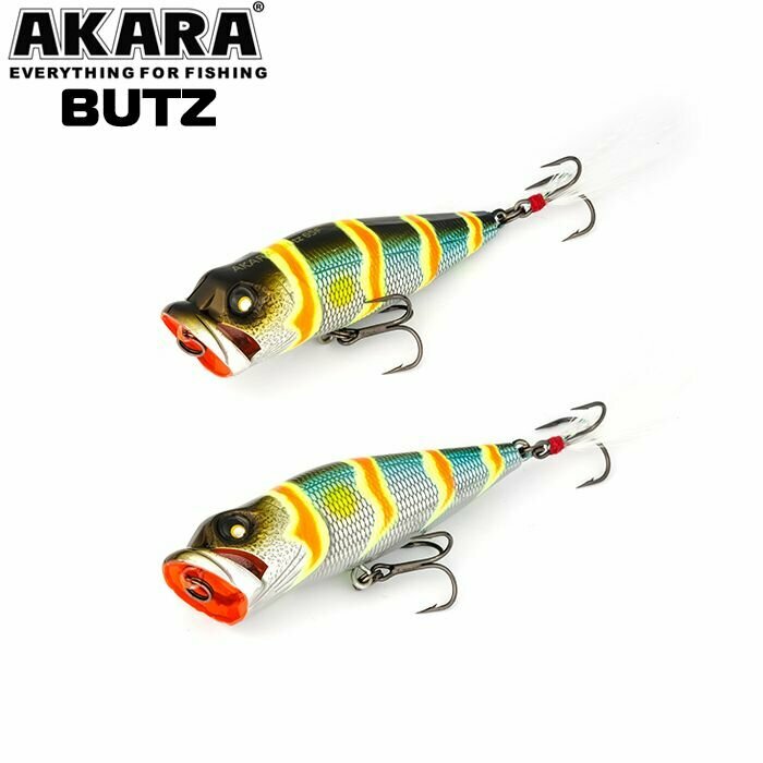 Рыболовная приманка на щуку, окуня Воблер Akara Butz 55мм. 4.5г. №A106