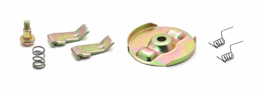 Собачки стартера в комплекте с крышкой пружины дв. 168F(1 крышка+2пружины собачек+1пружина болта)