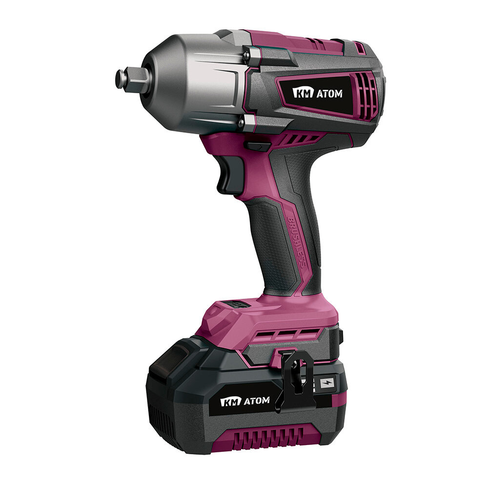 Гайковерт аккумуляторный ударный КМ атом 18В 4Ач Li-Ion без АКБ и ЗУ (СIW-183BL)