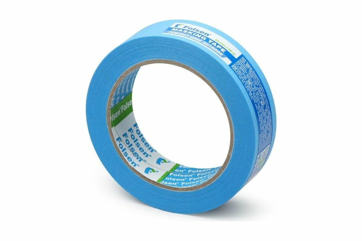 Малярная лента для особо точных линий FOLSEN, ширина 30 мм, длина 50 м, код 0265030