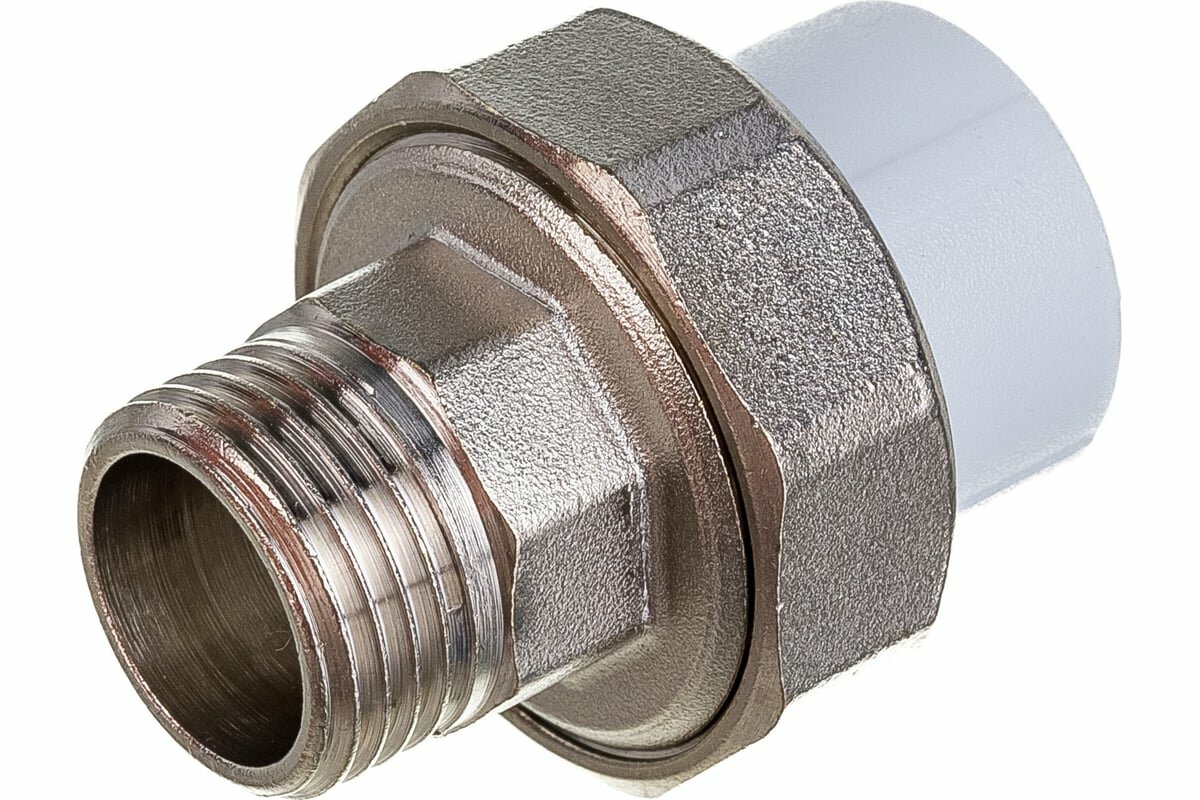 VALFEX комбинированная муфта PP-R белого цвета, разъем 20×1/2 дюйма, НР 10156015, 127-0220