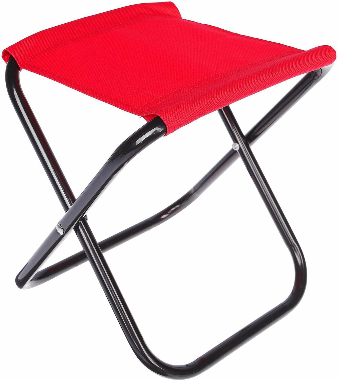 Стул туристический Maclay складной, 22х20х25 см, нагрузка до 60 кг, стульчик походный для пикника, кемпинга, дачи, отдыха на природе и рыбалки, цвет красный