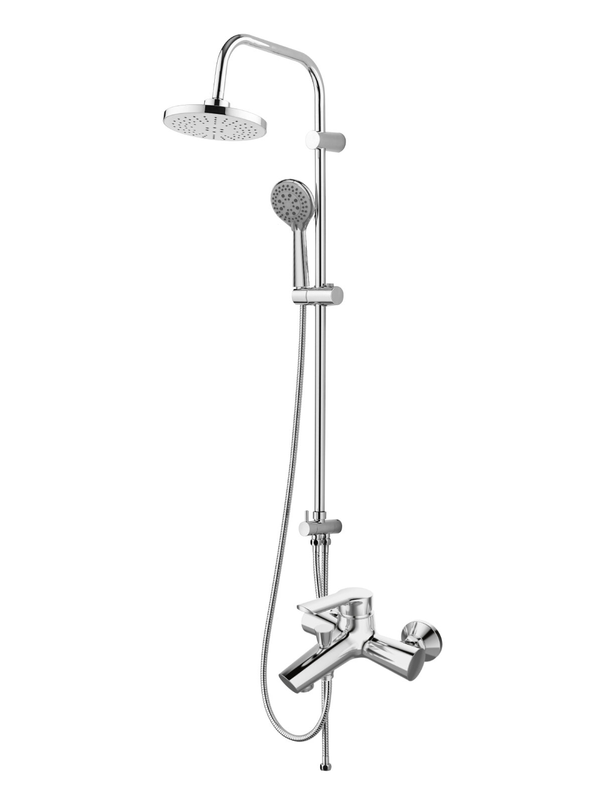 Душевая система с однорычажным смесителем для ванны/душа Orange Tony M54-913cr, хром