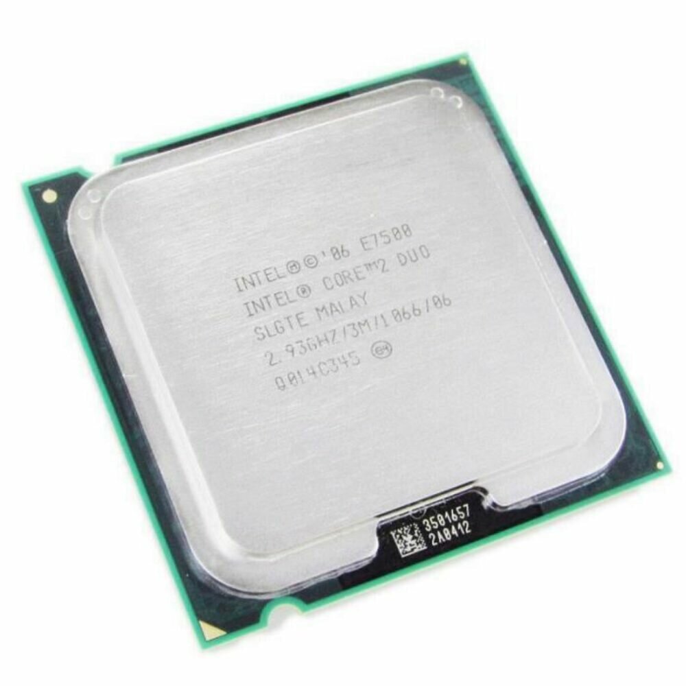 Процессор Intel Core 2 Duo E7500 Wolfdale LGA775, 2 x 2933 МГц, OEM