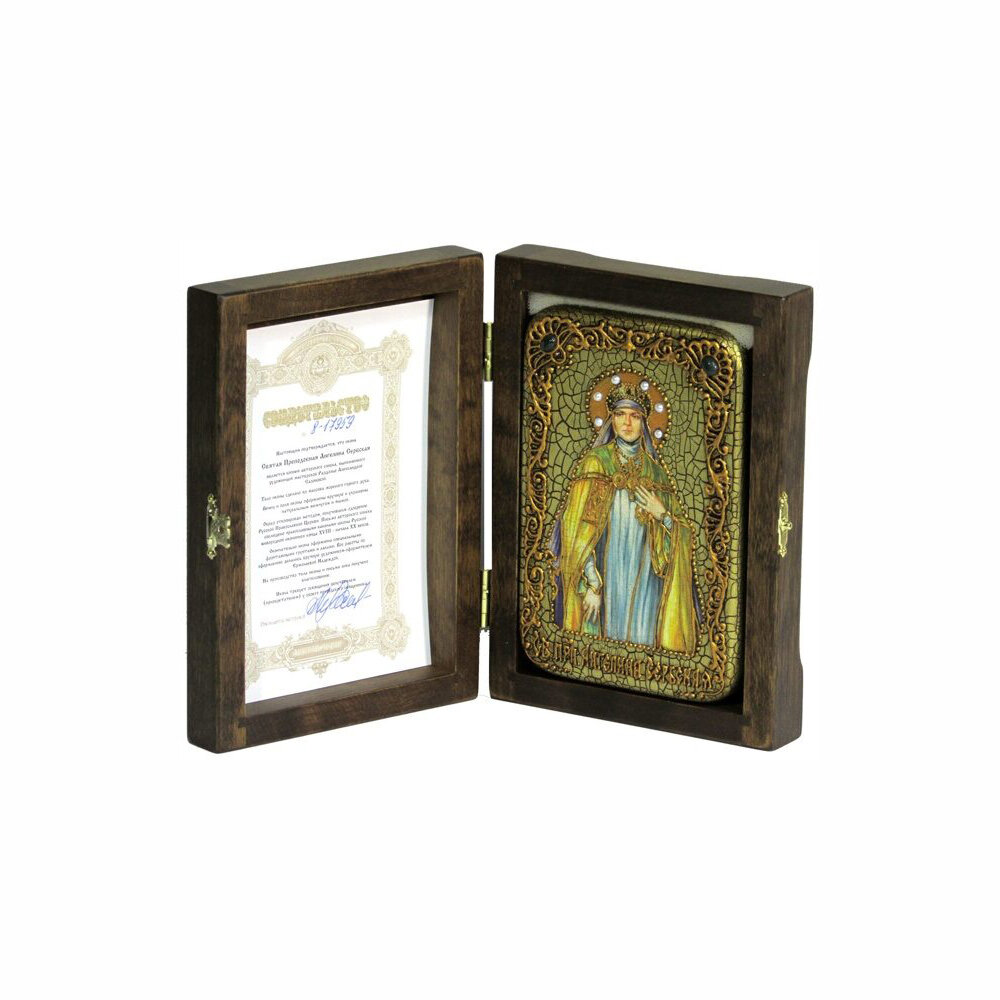 Настольная икона Святая преподобная Ангелина Сербская 10х15 см 999-RTI-172m