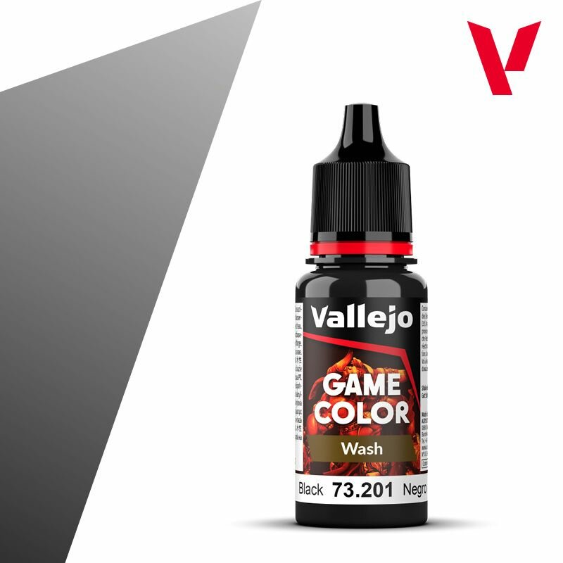 Краска Vallejo серии Game Color Wash - Black, проливка (17 мл)