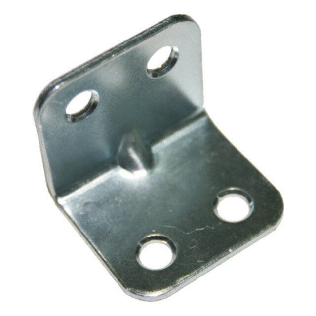 Уголок мебельный усиленный, 25х25х28х1.5 мм, 90 градусов, оцинкованный