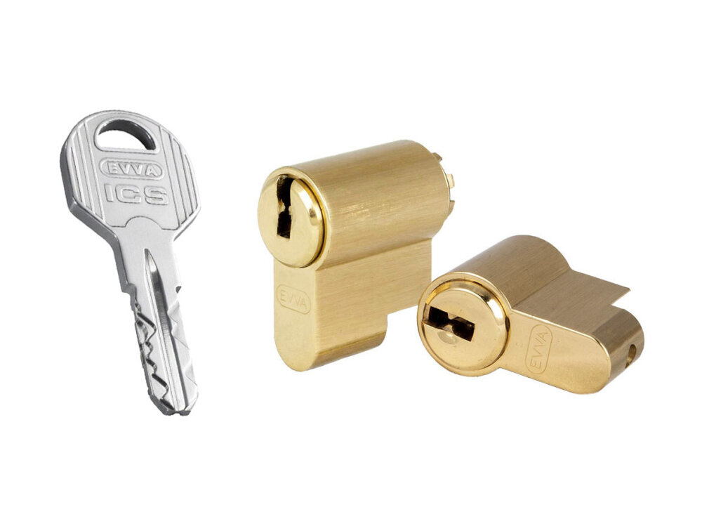 2 системных модуля EVVA ICS - Латунь (5 ключей)