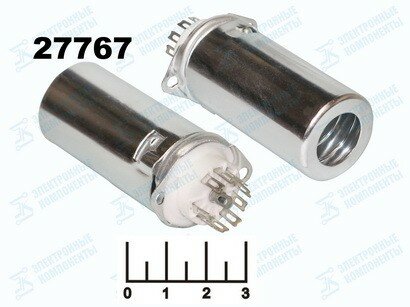 Панель ламповая 9pin в корпусе керамика ECC83