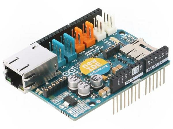 Дочерняя плата ARDUINO A000024, Ethernet, SPI, A000066, Микросхемы: W5500